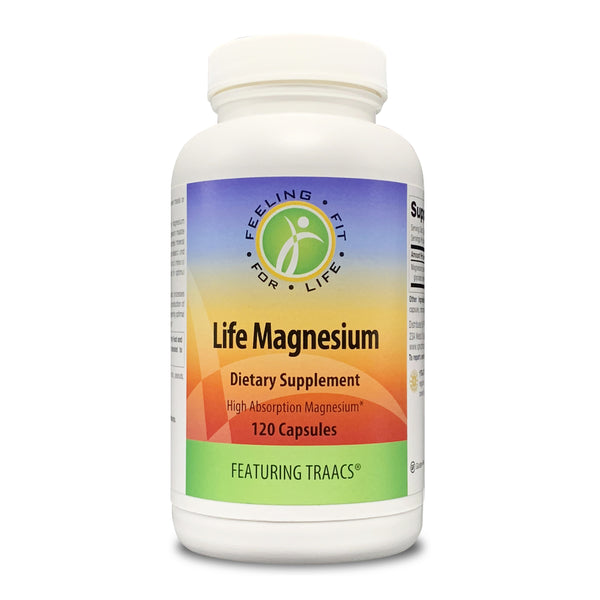 Life Magnesium 120 Magnesium 125mg (lysyl glycinate chelate & di-mag m ...